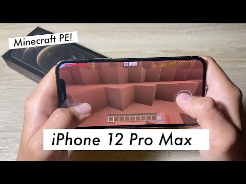 Minecraft PE on iPhone 12 Pro Max - Gaming test (2023)