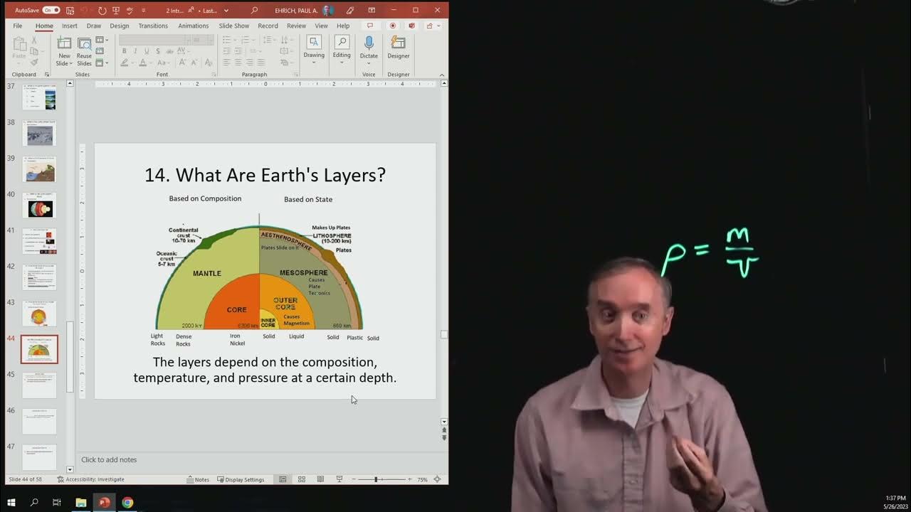 Glg 1 19 Layers of the Geosphere - YouTube