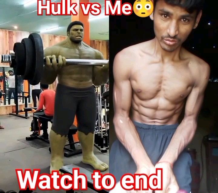 Hulk vs Me 🫢#hulk #fitness #fitnessmotivation #shorts #shortsfeed # ...