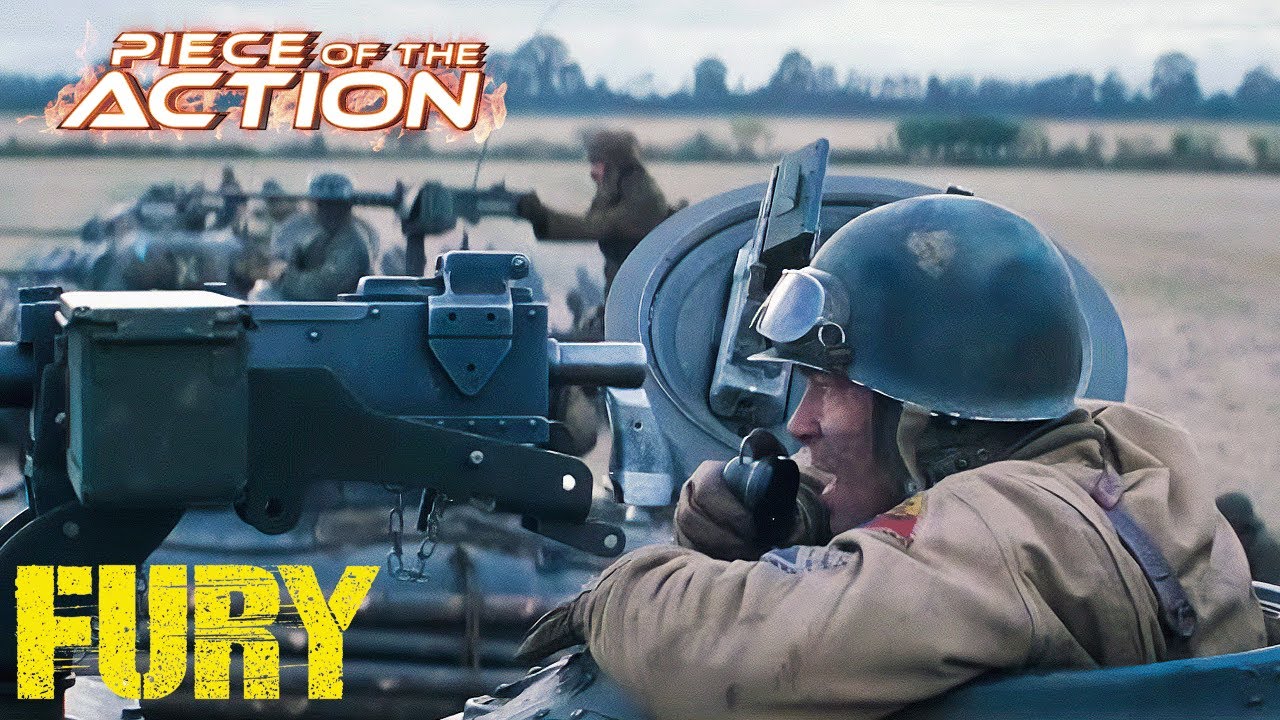 Taking On An Anti-Tank Crew | Fury (Brad Pitt & Jon Bernthal) - YouTube