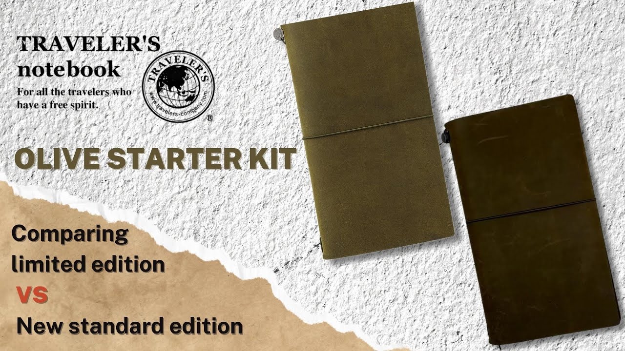Traveler's Notebook Olive Edition - Comparing OLD Limited Edition VS ...
