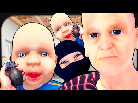 3 kleine Kinder und der Unfall von Oma! ☆ Granny Simulator