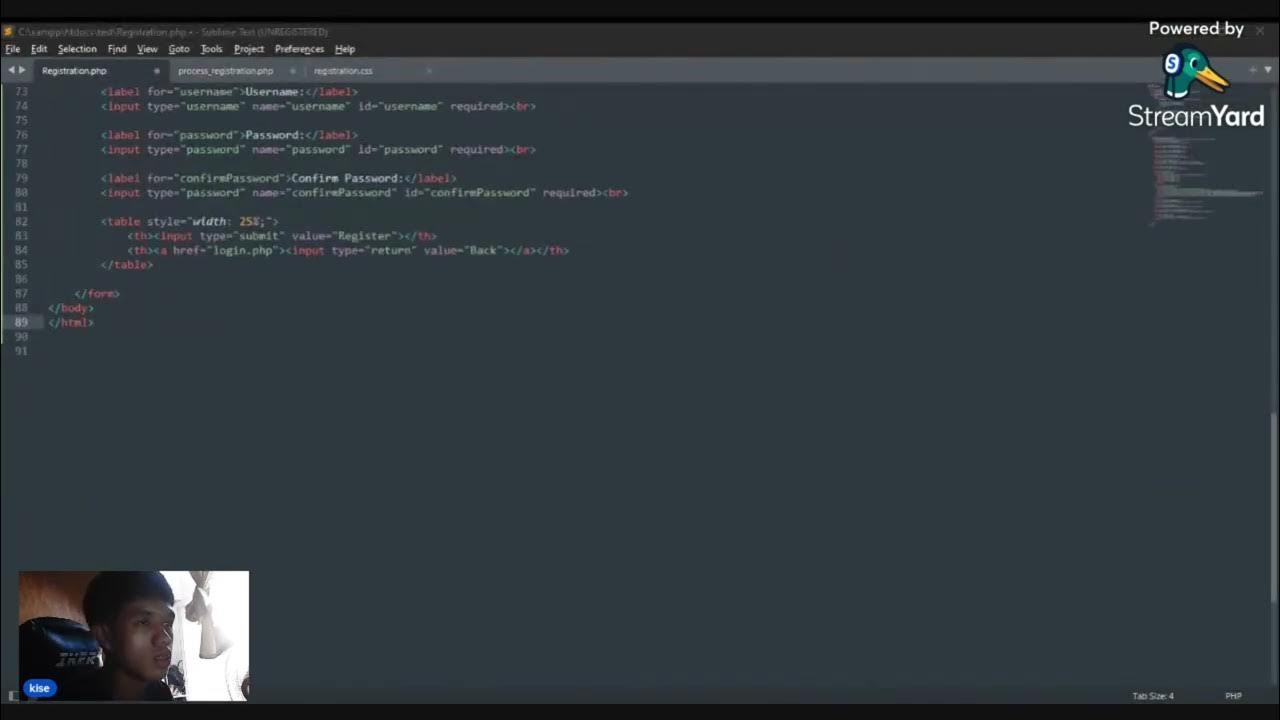 How to Create Registration and Login Form using PHP and How to Connect PHP to Database - YouTube