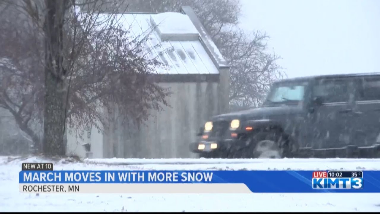 Dealing with snow in the month of March. - YouTube