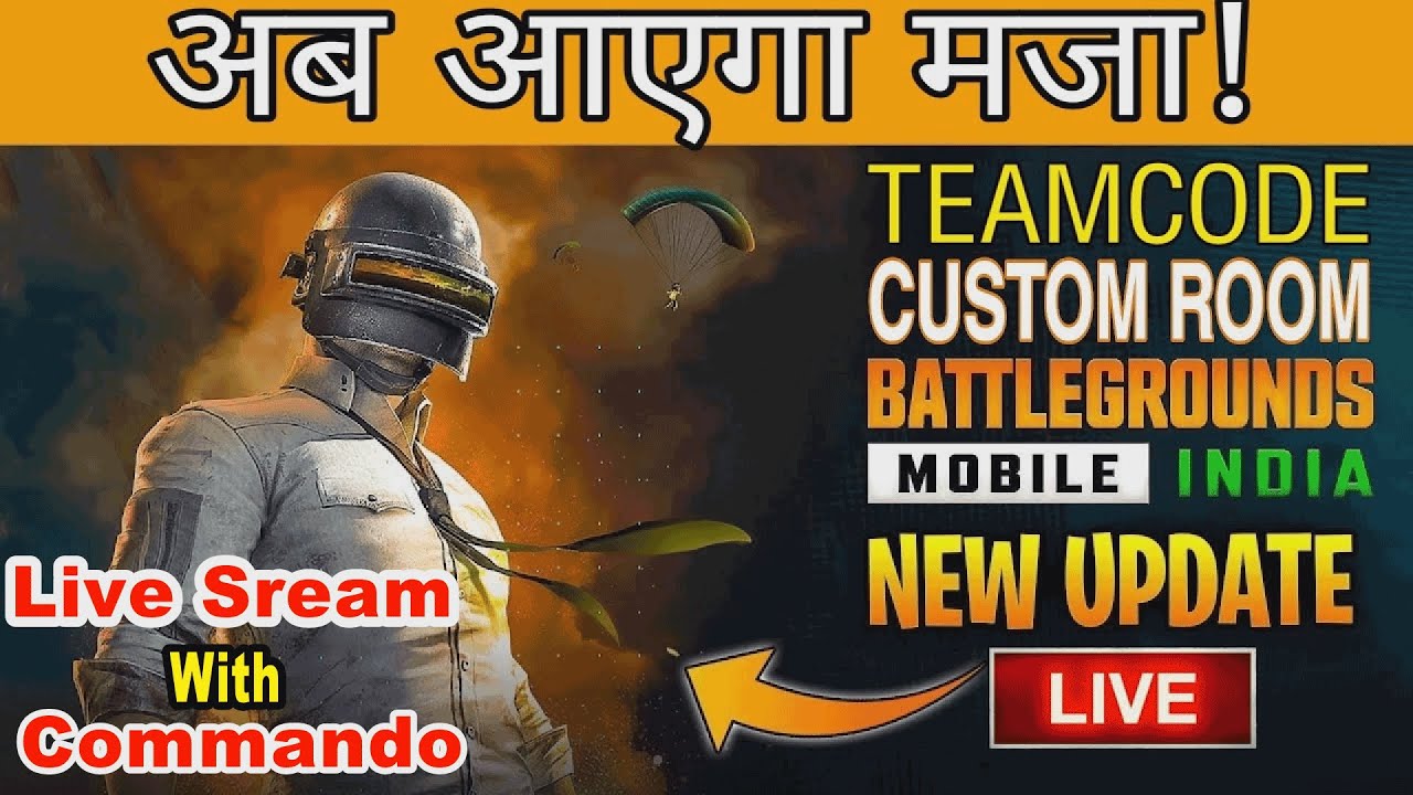 New Update Battlegrounds mobile india live Stream Commando Gaming - YouTube