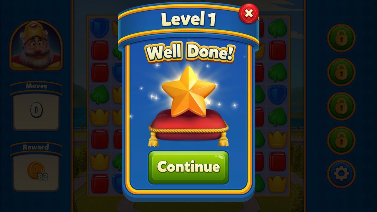 Royal Match - King Robert - Level 1 to 10 - Area 1 (Castle Area) - YouTube