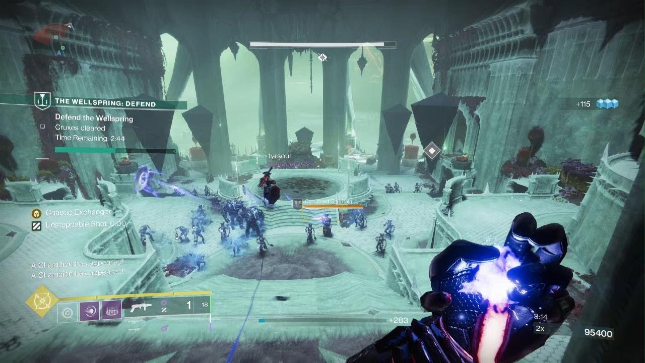 Destiny 2 - The Wellspring: Defense Master (3 players) - YouTube