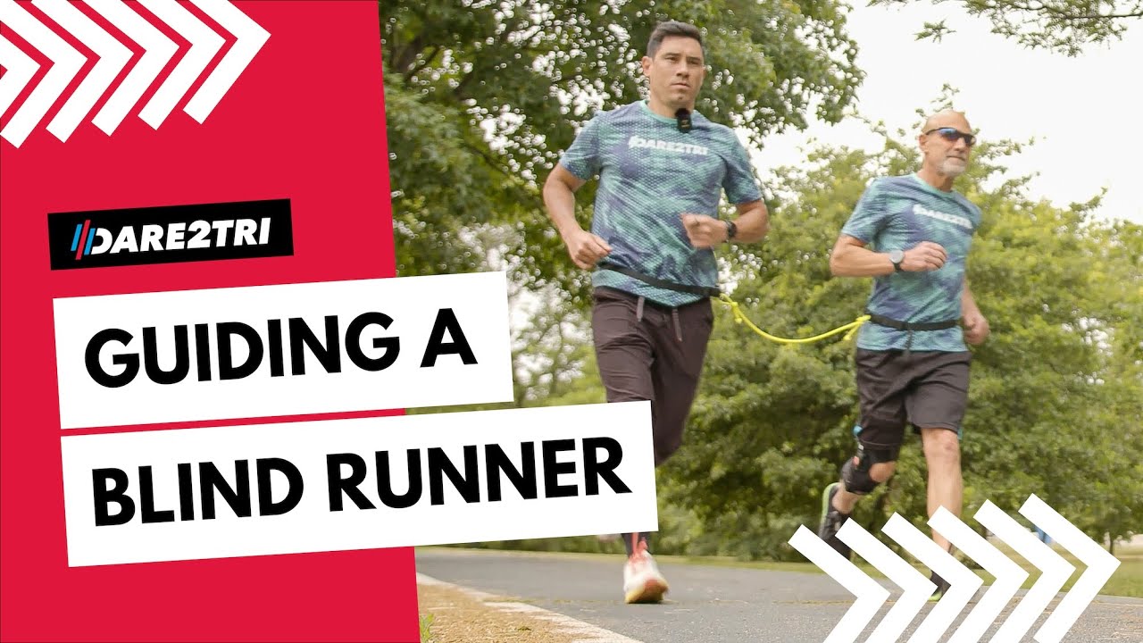 Guiding a Visually Impaired Runner - YouTube