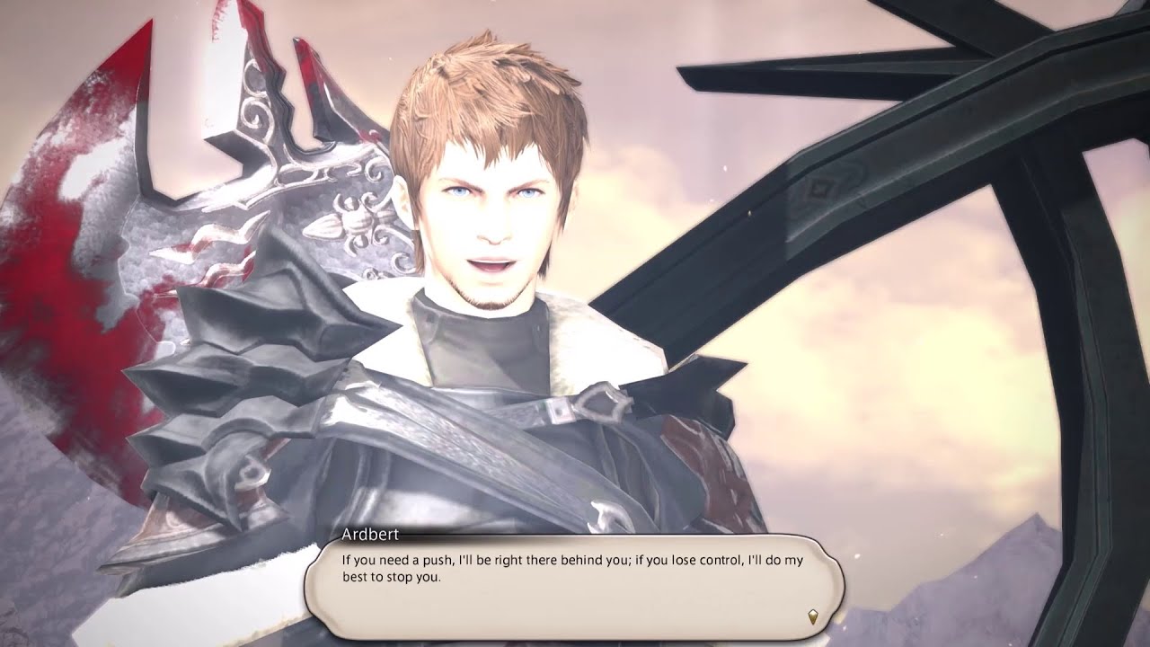 FINAL FANTASY XIV - Ardbert and Feo Ul's Morale Support - YouTube