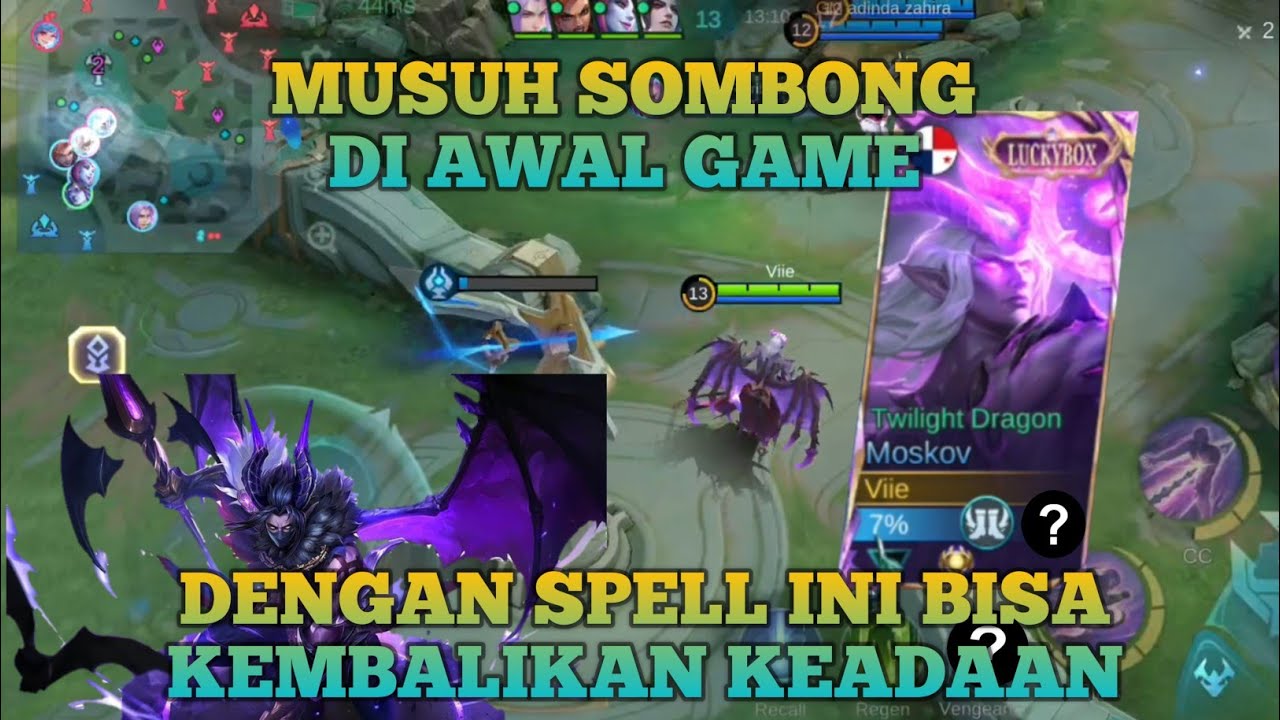 SPELL INI BISA BIKIN COMEBACK, FULL BUILD, EMBLEM GAMEPLAY MOSKOV ...
