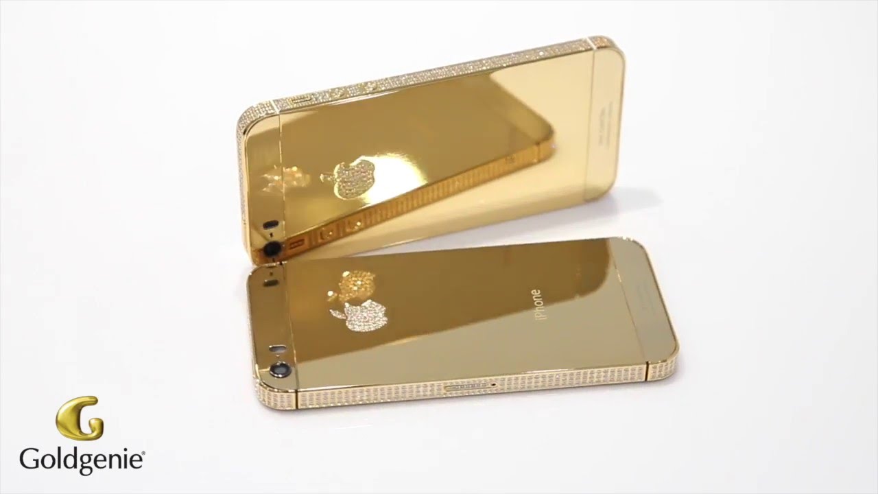 iPhone SE Swarovski Style Elite Bezel and Apple logo (video) - YouTube