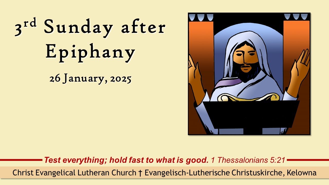 3rd Sunday after Epiphany ~ January 26, 2025 - YouTube