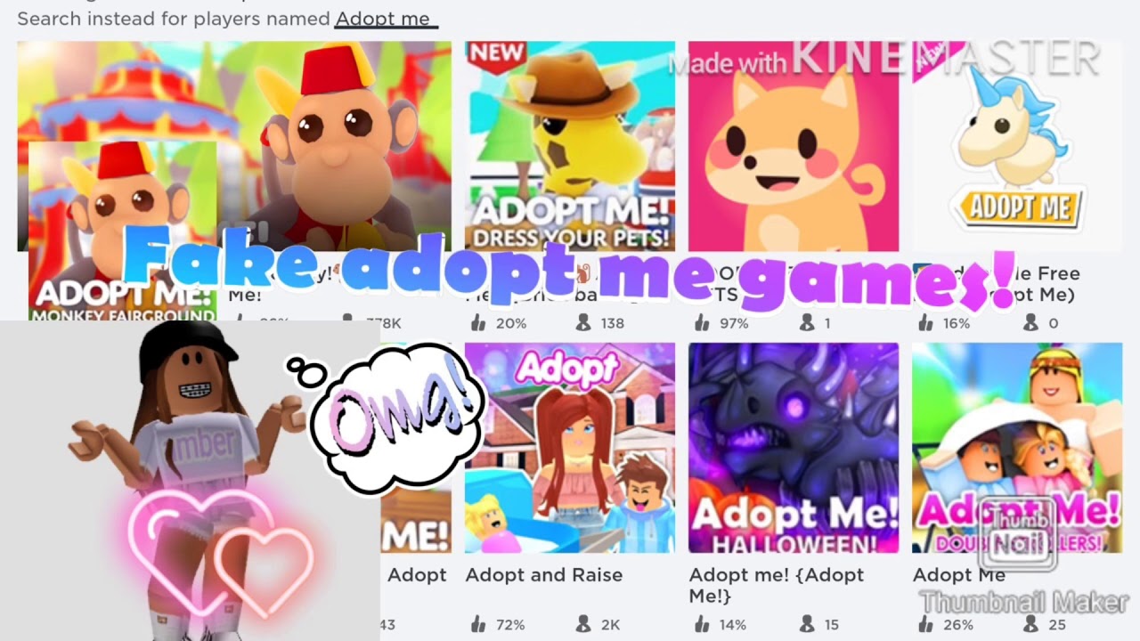 Playing fake adopt me games! - YouTube