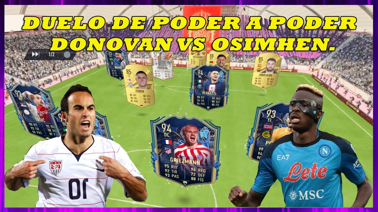 Duelo de poder a poder Donovan vs Osimhen - Ultimate TEAM - YouTube