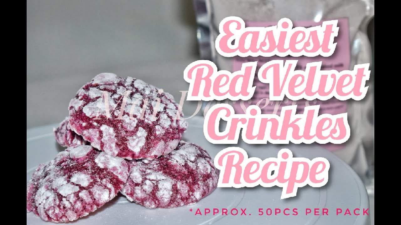 Red Velvet Crinkles Recipe - YouTube