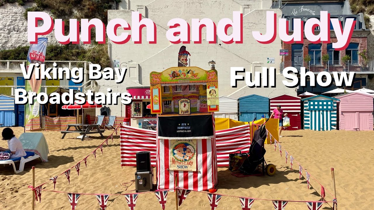 The Full Mr Punch and Judy Show By Ben Bamboozle On The Beach At Viking ...