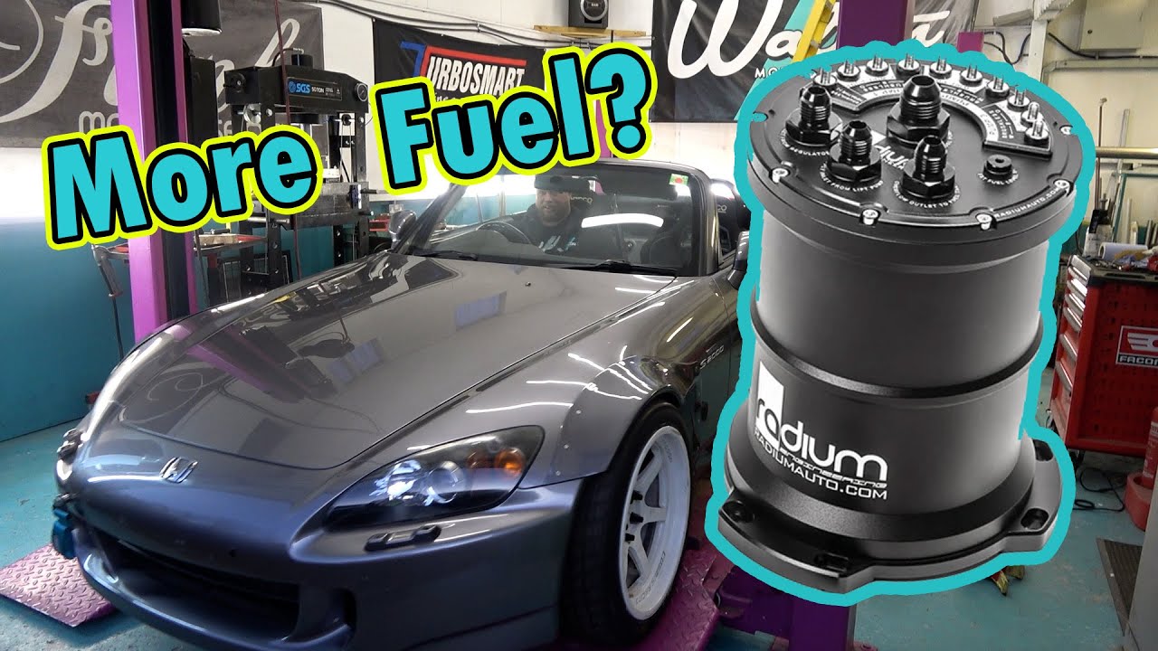 More fuel, no fire. Radium surge tank install on the Honda S2000, then ...