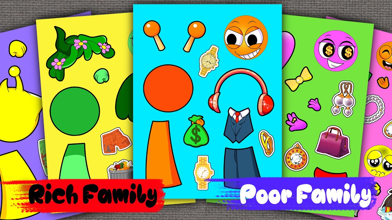 💵 Incredibox Sprunki Sticker 💎 Incredibox Sprunki Rich Family VS Poor ...