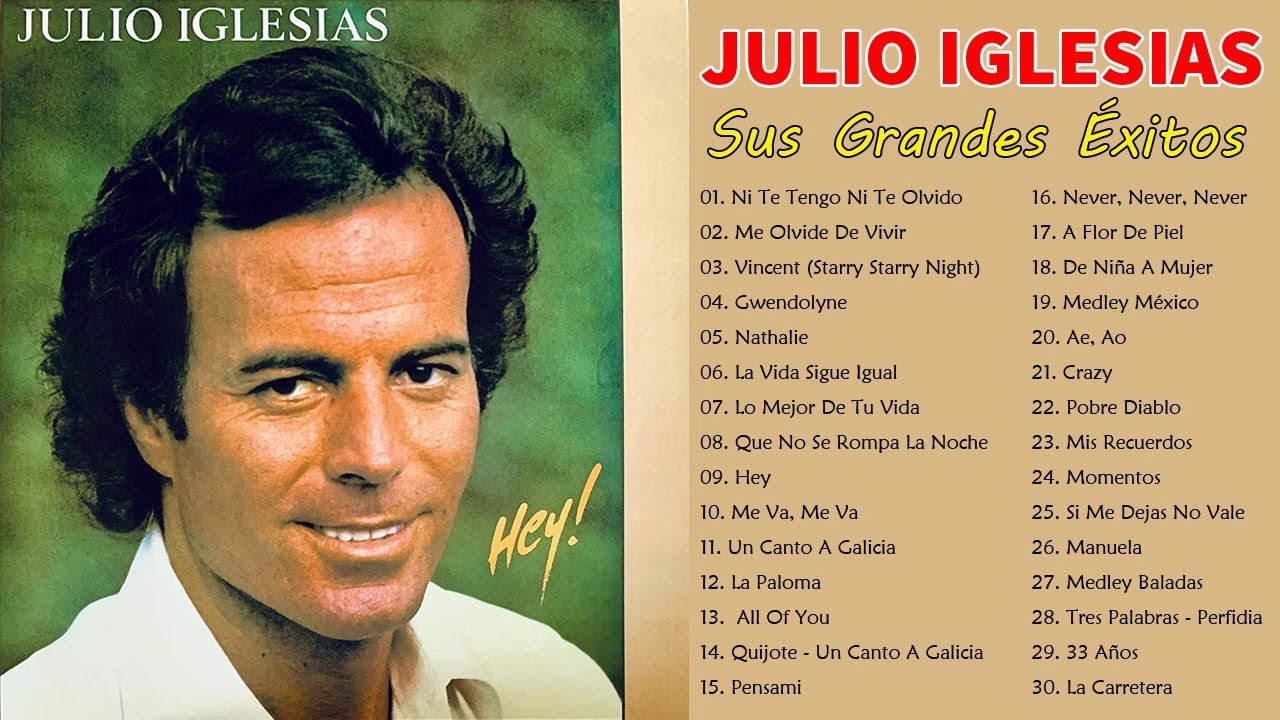 JULIO IGLESIAS Colección Mexico Rancheras (Full Album/Álbum Completo ...