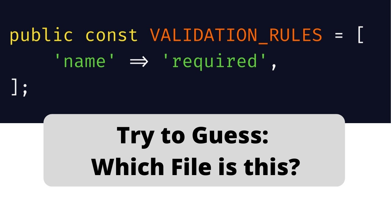 Laravel Validation Rules: In FormRequest, Controller or Model? - YouTube Laravel Validation Rules: In FormRequest, Controller or Model? - YouTube