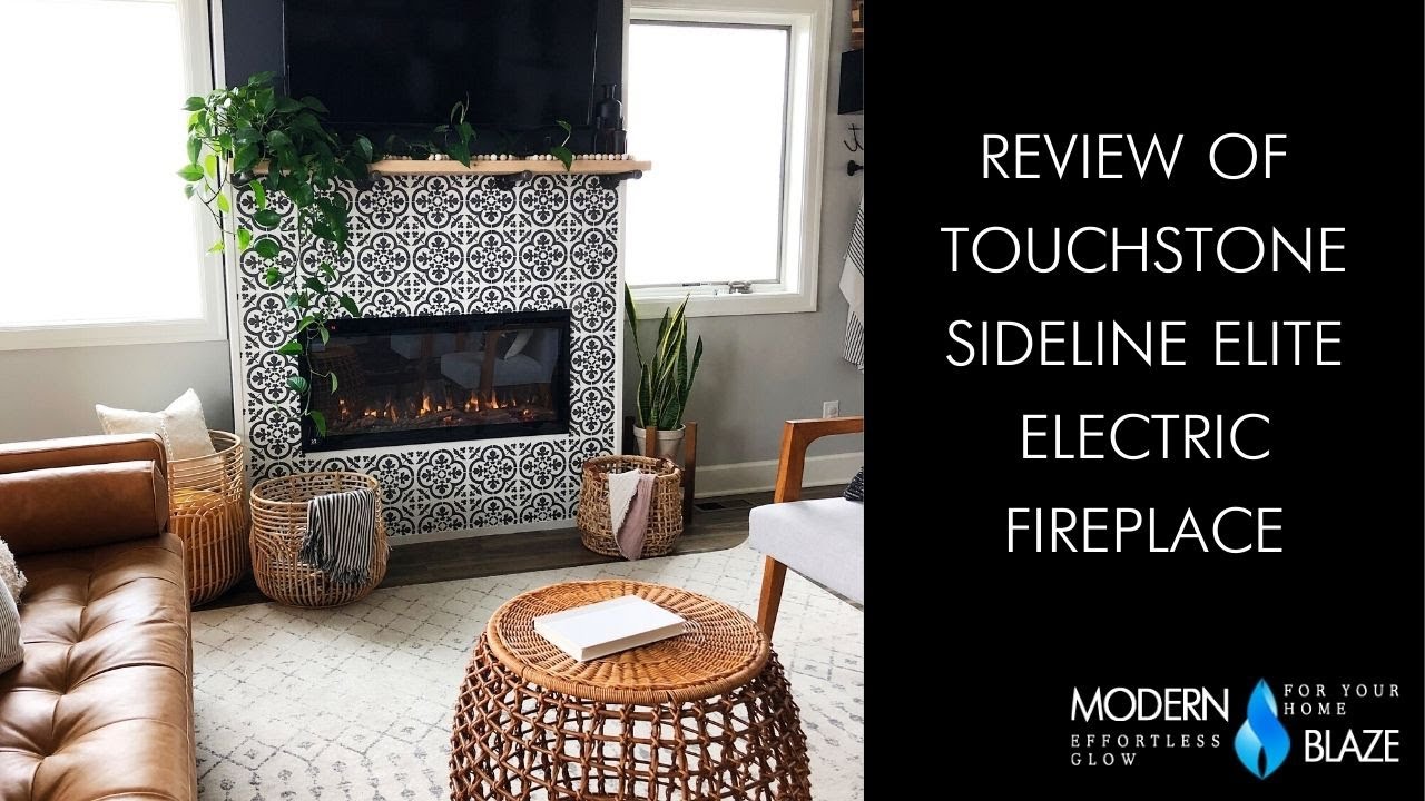 Review of Touchstone Sideline Elite Electric Fireplace - YouTube