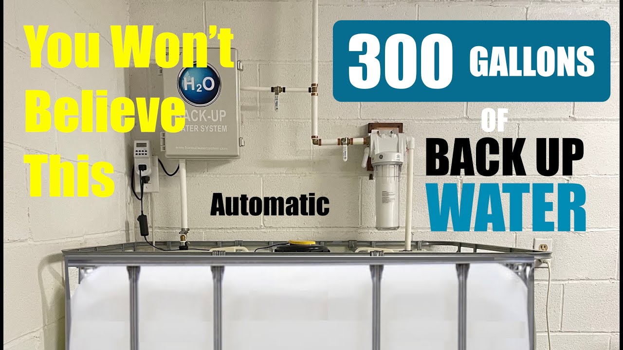 BACK-UP WATER SYSTEM: The Best Water Storage System - YouTube