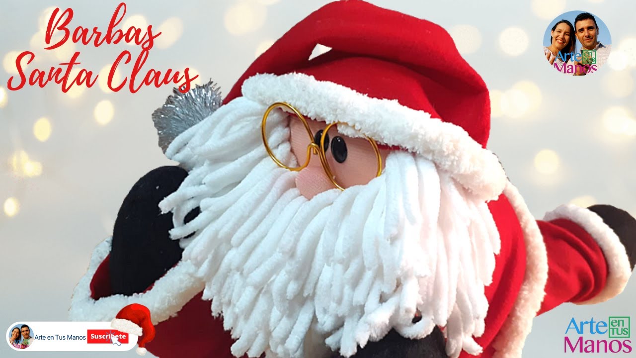 🔴Cómo Hacer BARBAS FÁCILES Para SANTA CLAUS con Arte en Tus Manos🎅 ...