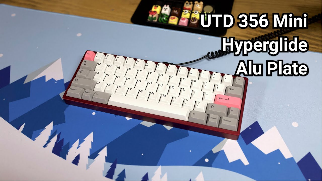 UTD 356 Mini || Hyperglide MX Black || Aluminum Plate || Typing Sound ...