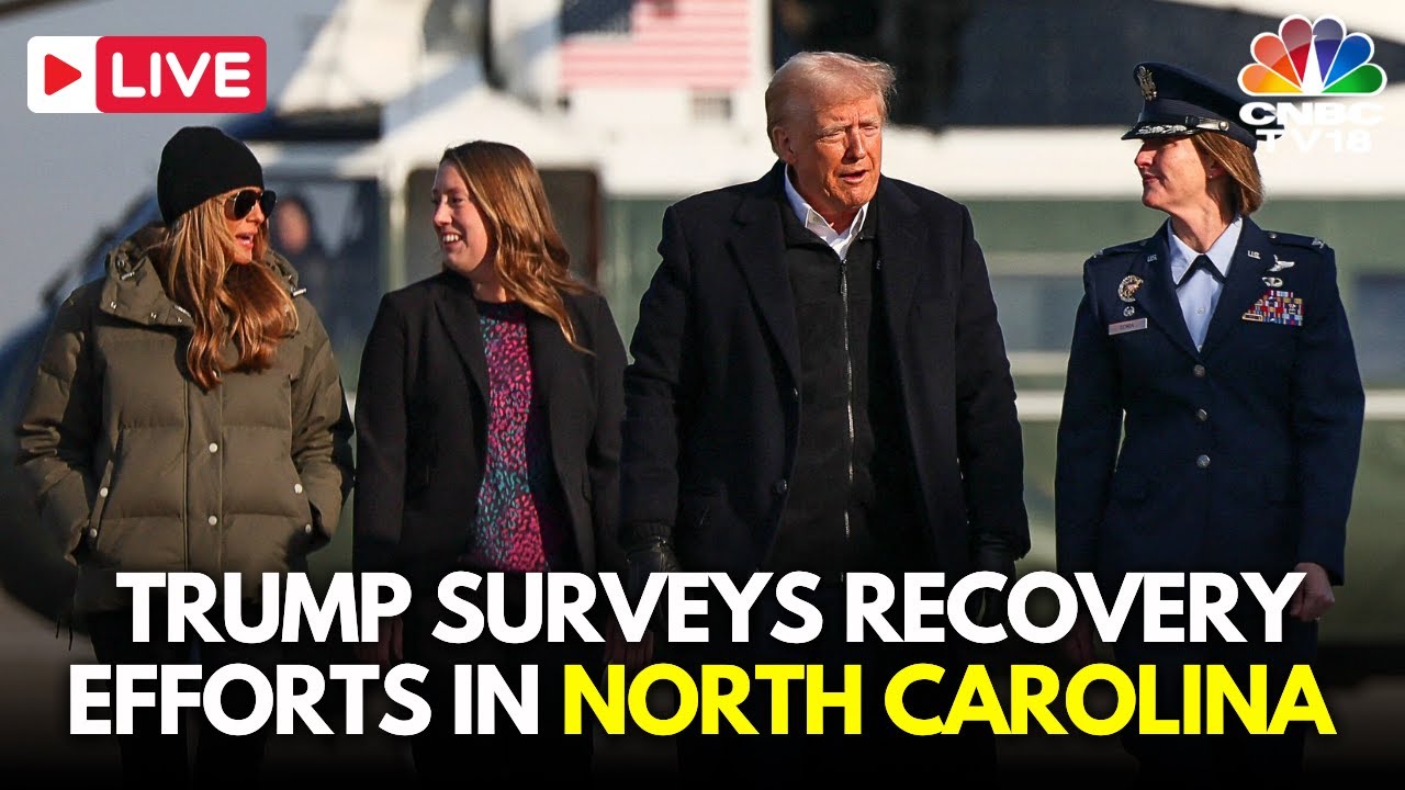 LIVE: Donald Trump Visits Battered North Carolina Towns Still Suffering ...