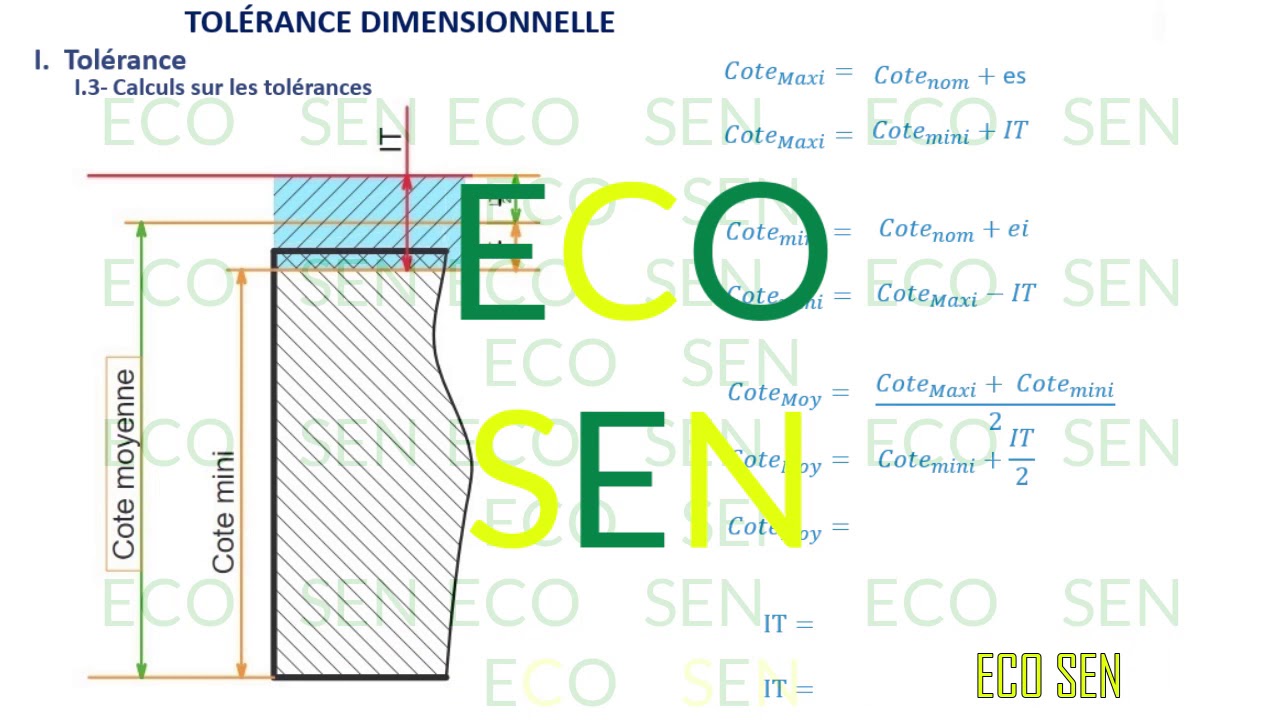 Tolérances dimensionnelles - YouTube