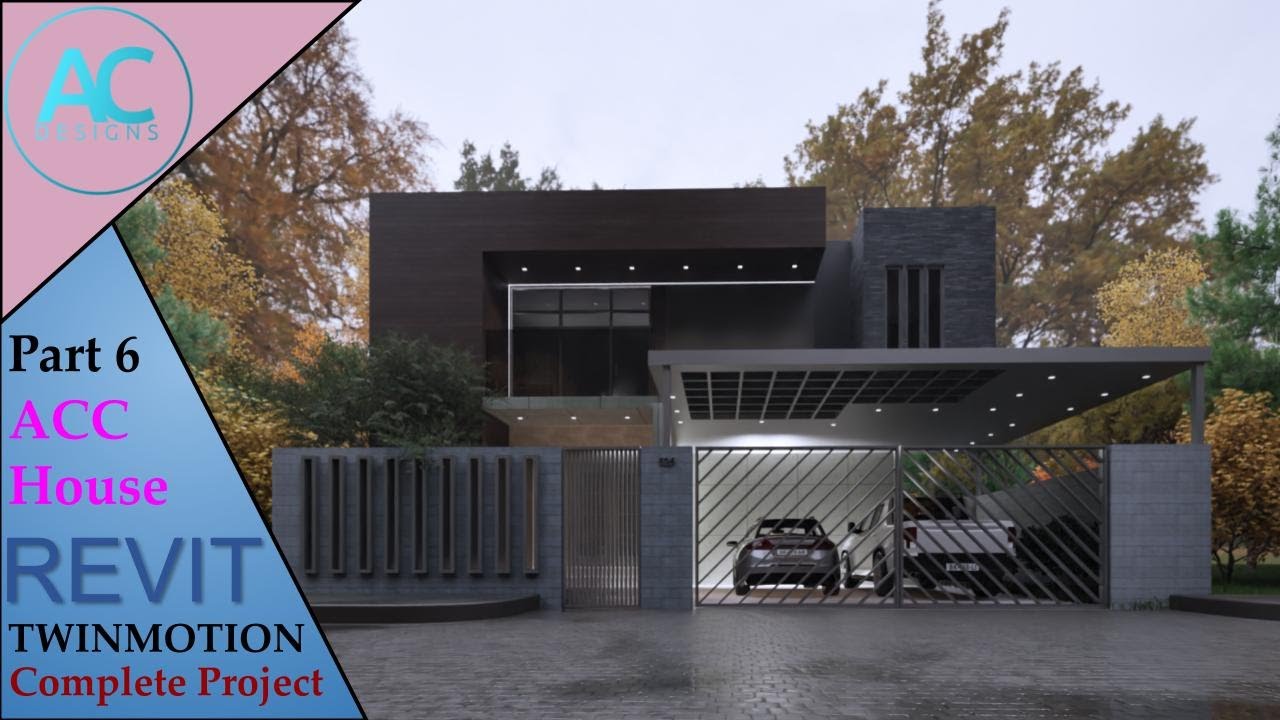 ACC House | Part 6 | Complete Step By Step Project | Revit and ...