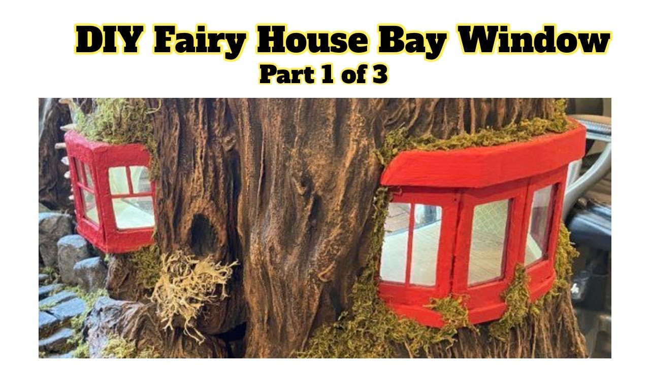 DIY Miniature Bay Window Made With Cardboard Part 1 - YouTube