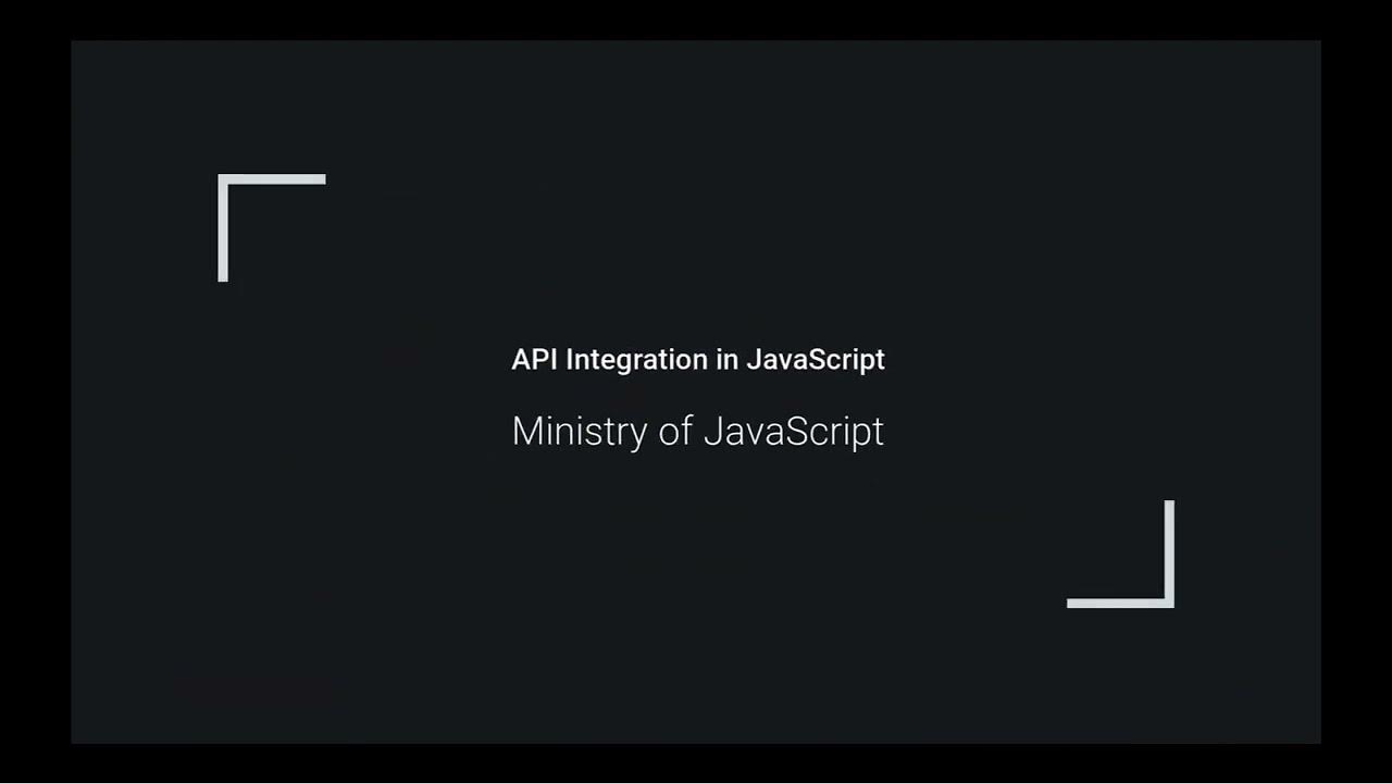 JavaScript - Master API Integration in 10 minutes - YouTube