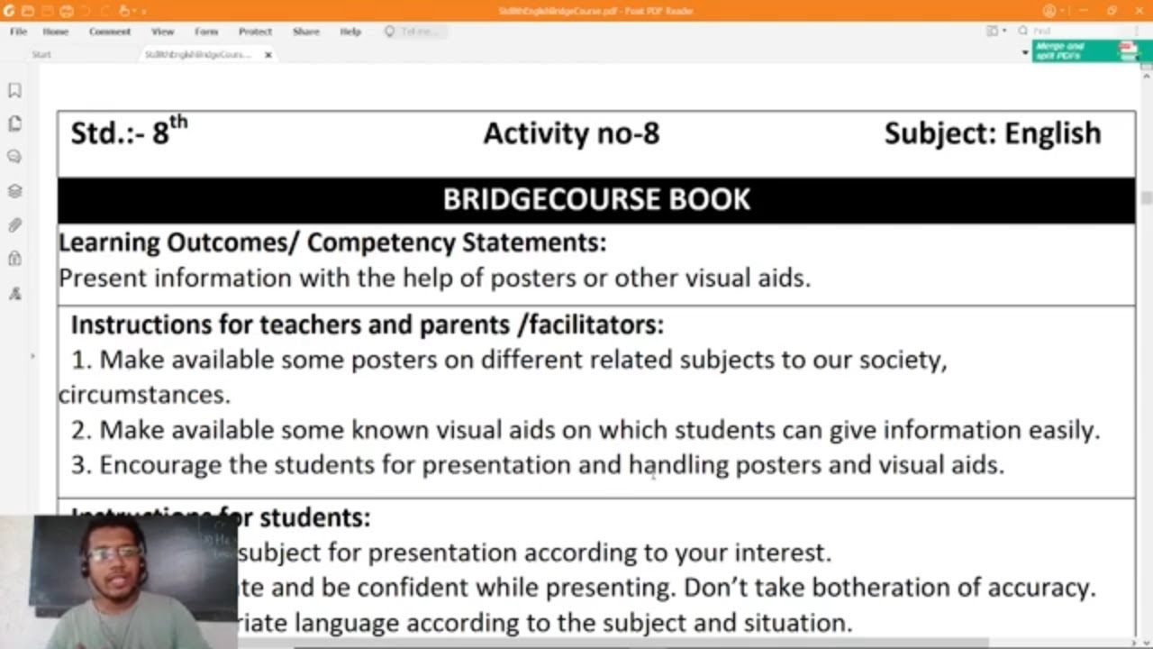 Bridge Course 8th English 8 - Activity - YouTube