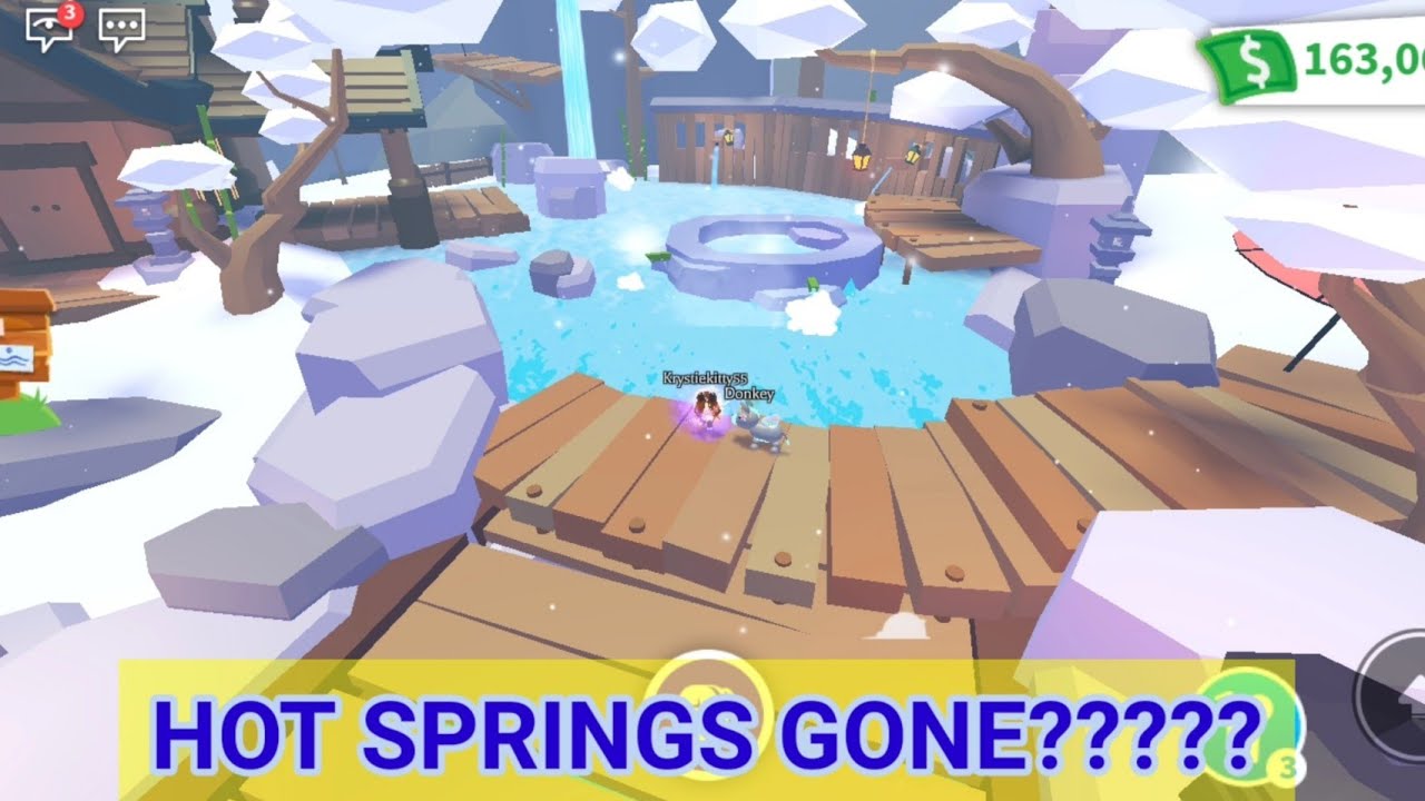 Roblox Adopt Me Hot Springs GONE?? - YouTube