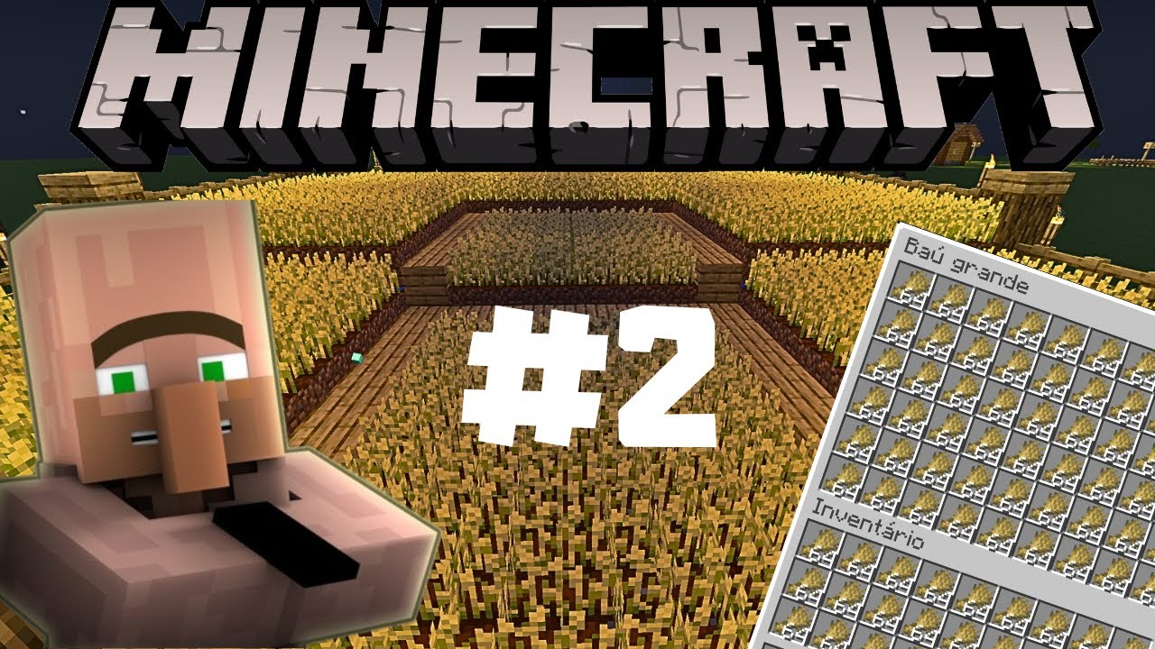 SUPER PLANTAÇÃO DE TRIGO NO MINECRAFT SURVIVAL | EP.2 #minecraft - YouTube