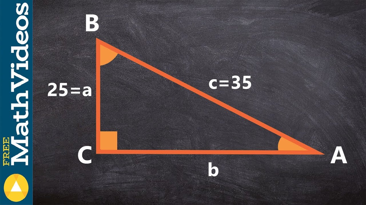 Using trig properties to find the values of a right triangle - YouTube