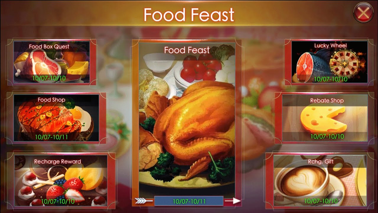 Legacy of Discord: Food Feast Event 7 OCT 12AM Reset - YouTube