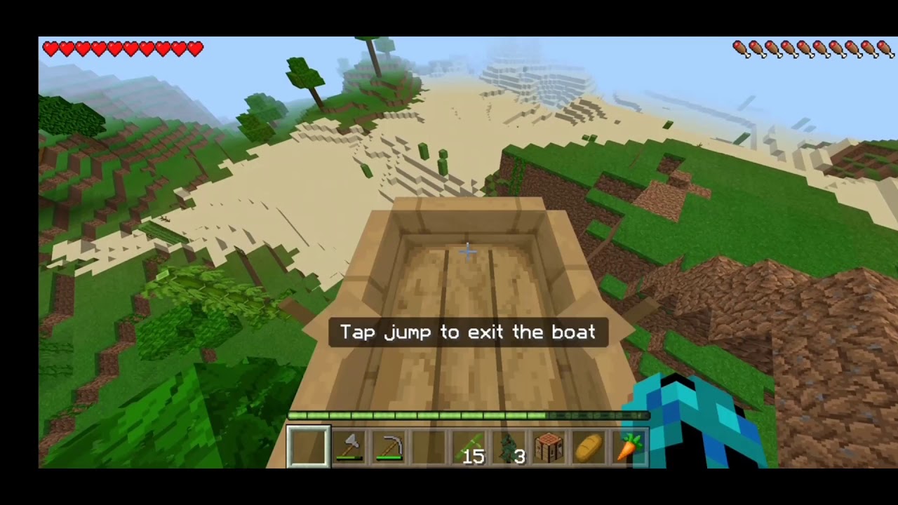 Boat clutch in minecraft pe | with controller - YouTube