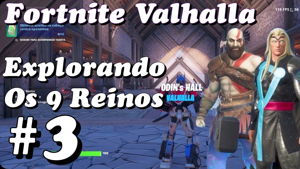 Fortnite: Valhalla Explorando Os 9 Reinos + XP. - YouTube
