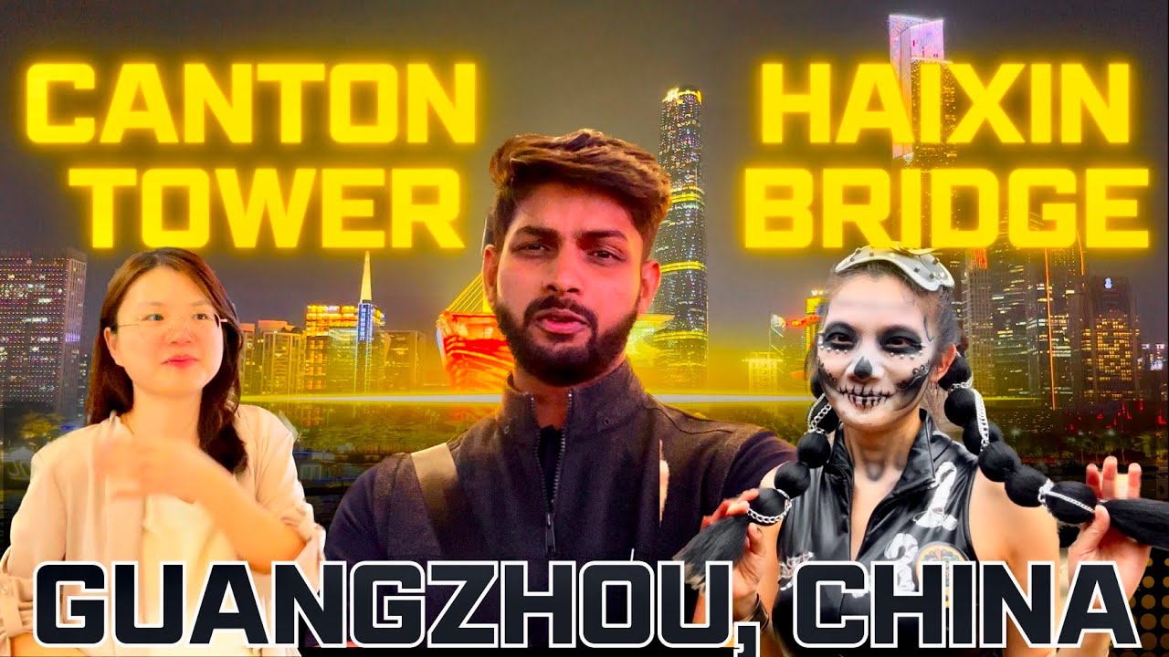 Canton Tower 2024 | Haixin Bridge Guangzhou | Haixinsha Asian Games ...
