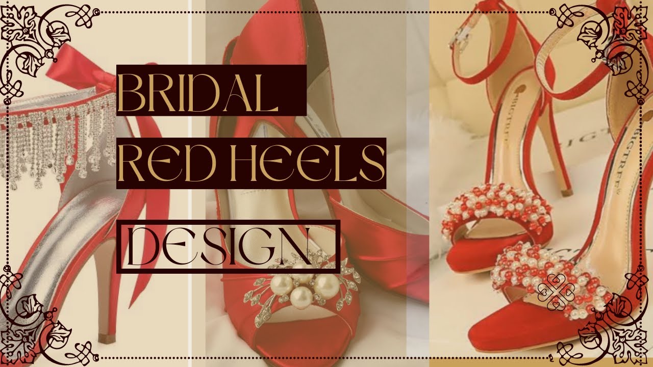 red high heel sandals | wedding heels - YouTube