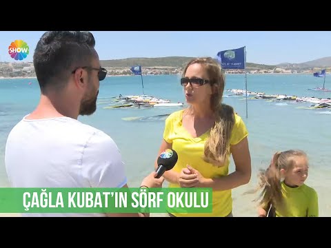 Çağla Kubat'la Alaçatı'da sörf!