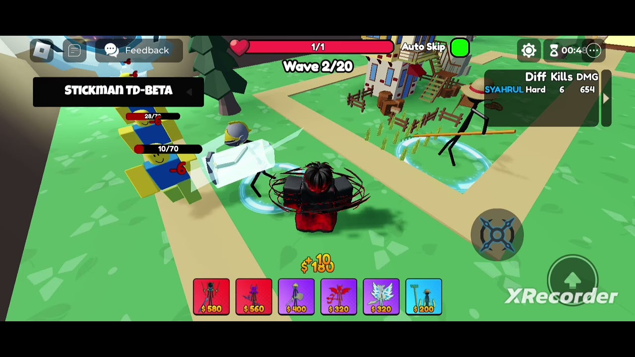 script stickman td beta kill aura - YouTube