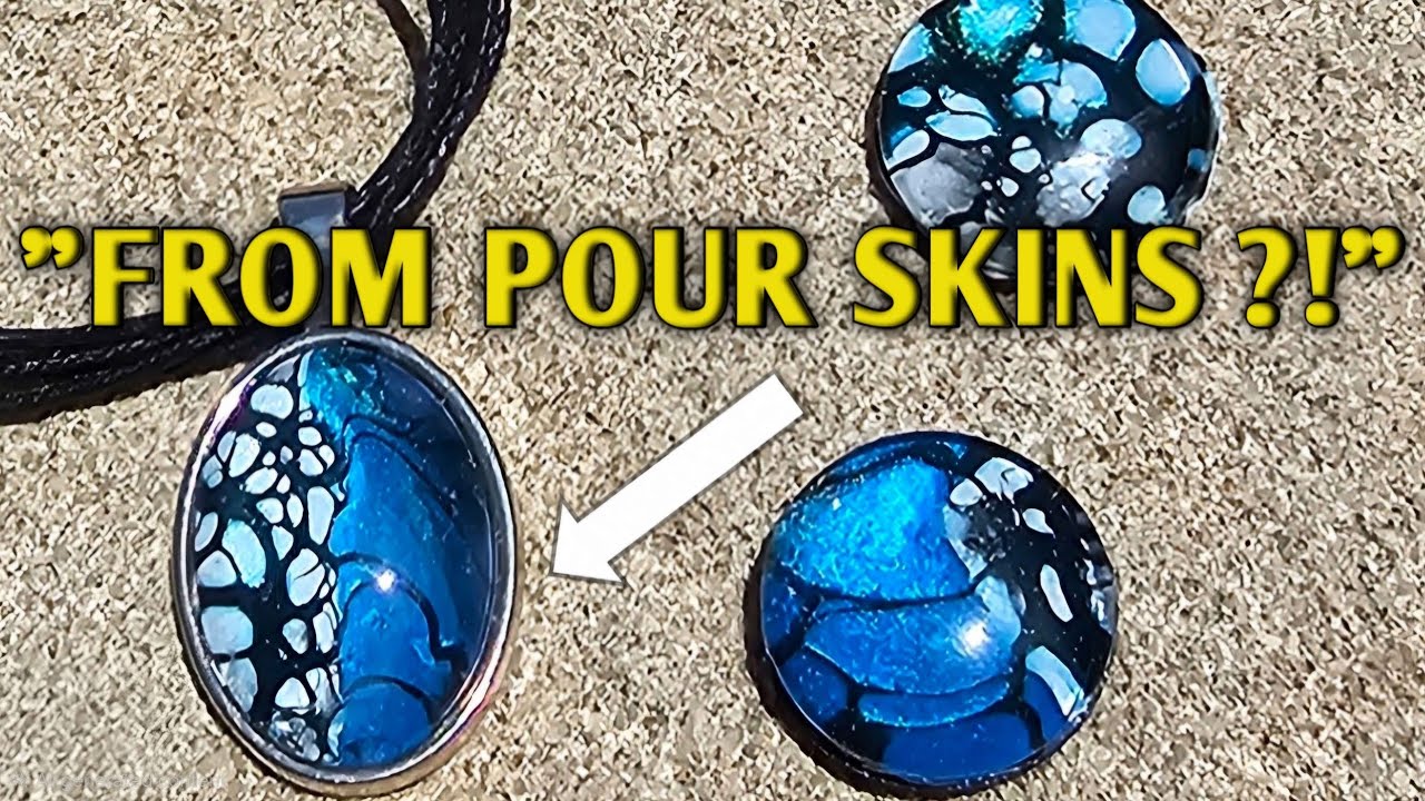 Turning Acrylic Pour Skins into Jewelry & Magnets | Acrylic Skin Art ...