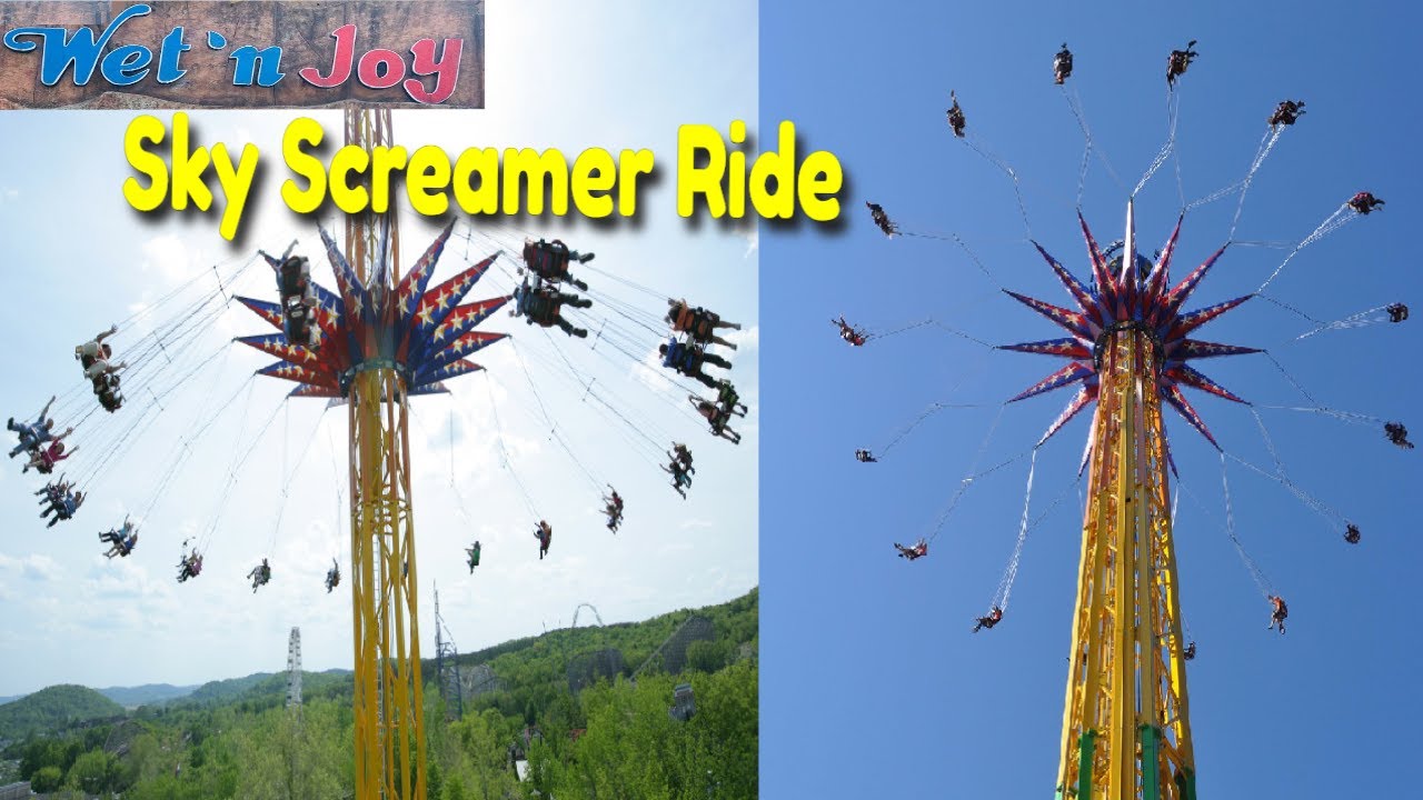 Wet N Joy Amusement Park - Sky Screamer Ride - YouTube