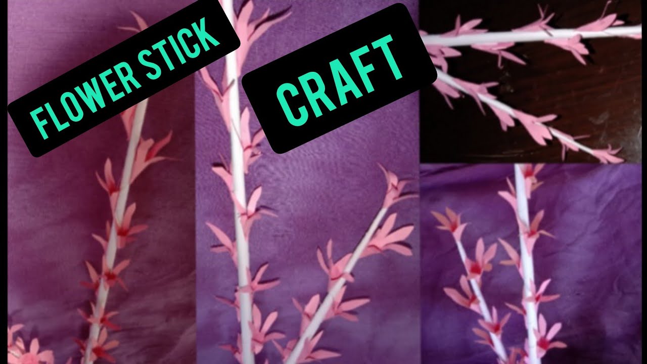 its beautiful amazing hand making flowers stick design trick easy hand ...