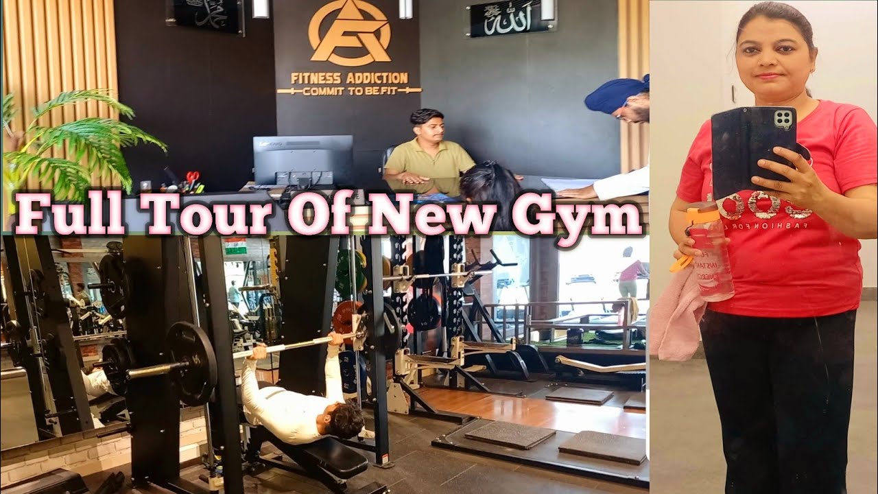 My New Gym Tour Vlog | Fitness Addiction Gym Kanpur | Girls First Day ...
