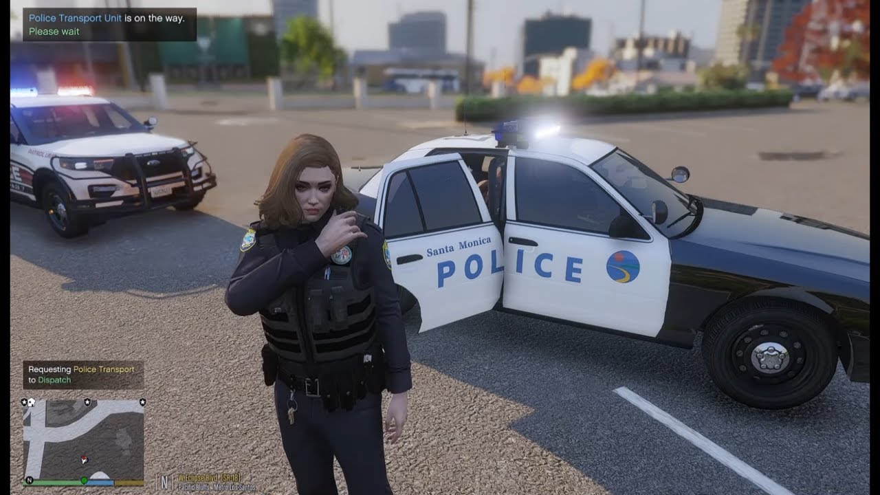 Running Gta 5 LSPDFR At 30 Fps(Maxed Out Setting) - SMPD Female Cop ...