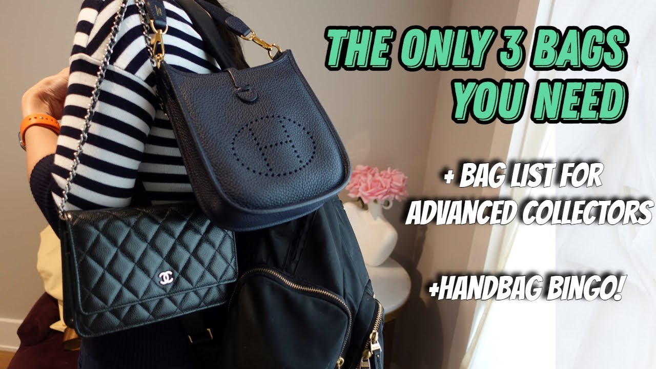 The Only 3 Bags You Need | Beginner & Advanced | Handbag Bingo ...